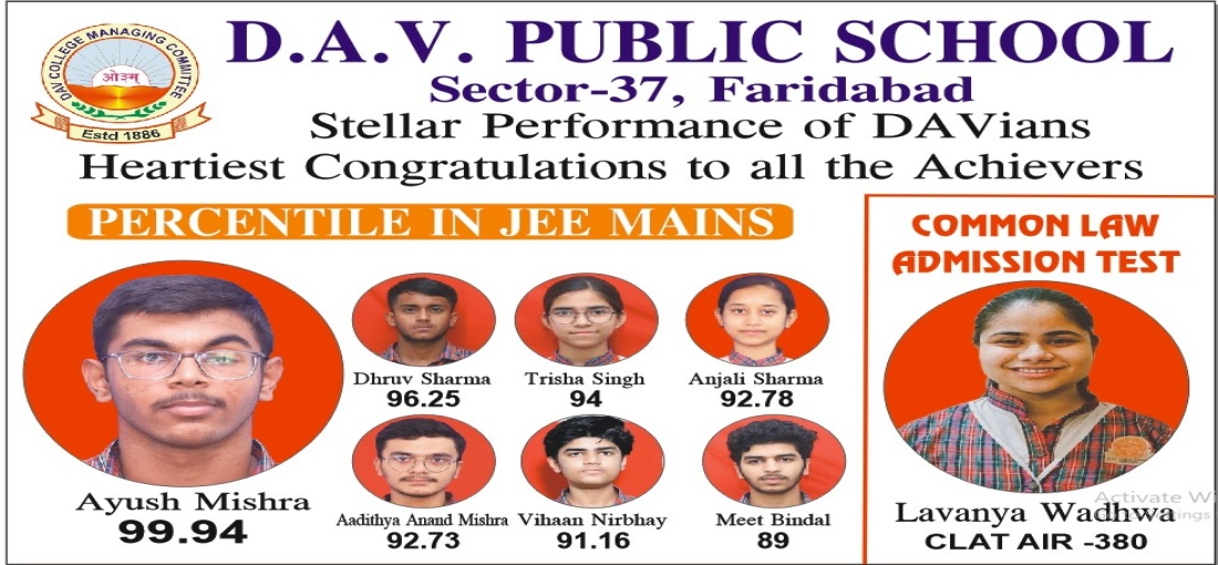DAV PUBLIC SCHOOL, SECTOR 37, FARIDABAD 121003